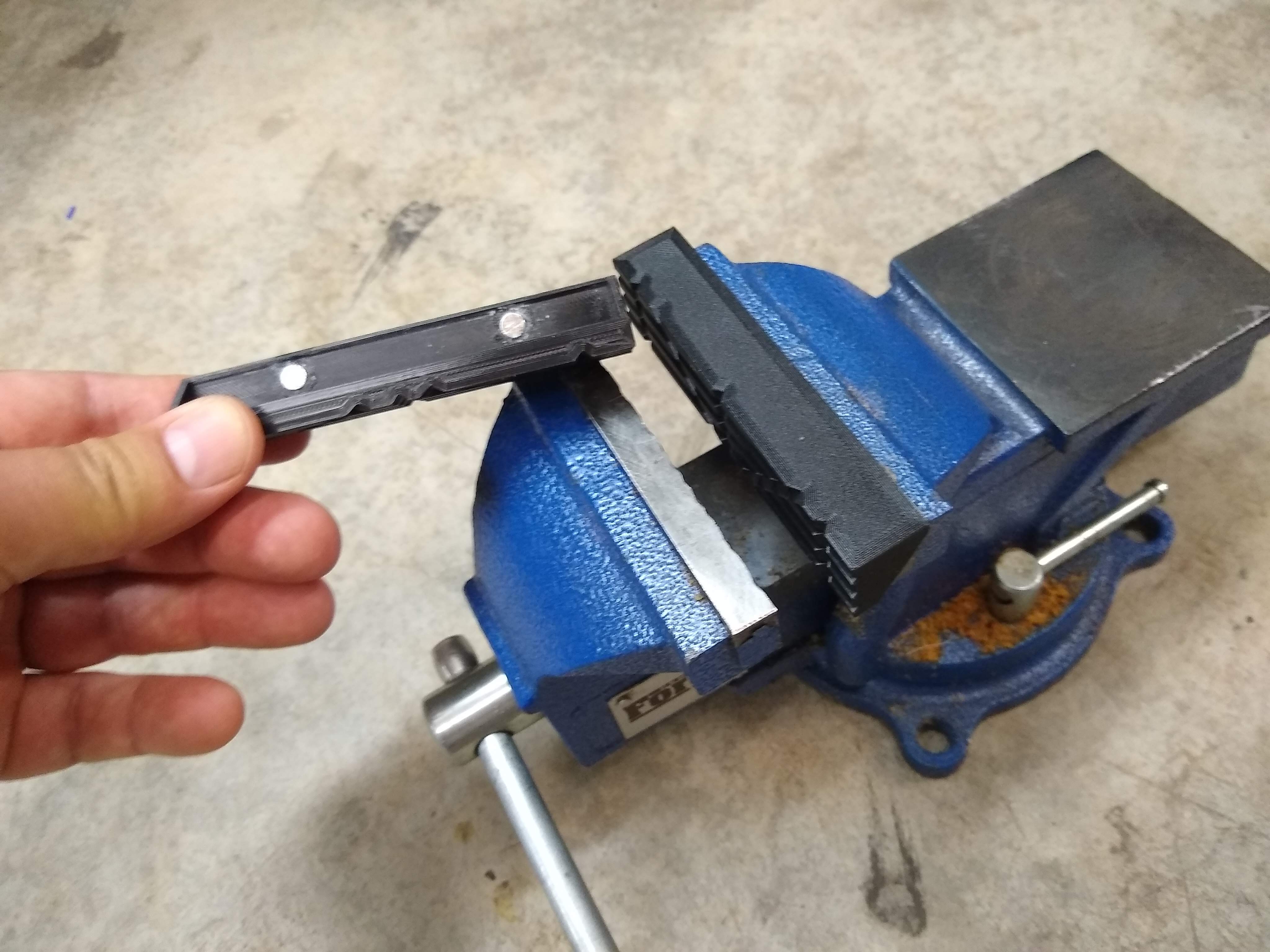 Jaw Covers for 4 inch bench vice by Harbor Freight Central Forge by ...
