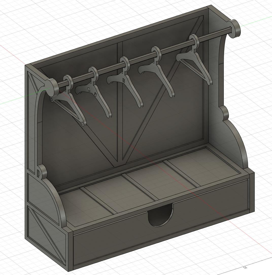 Miniature Jewelry Wardrobe by Schreibmaschine | Download free STL model ...