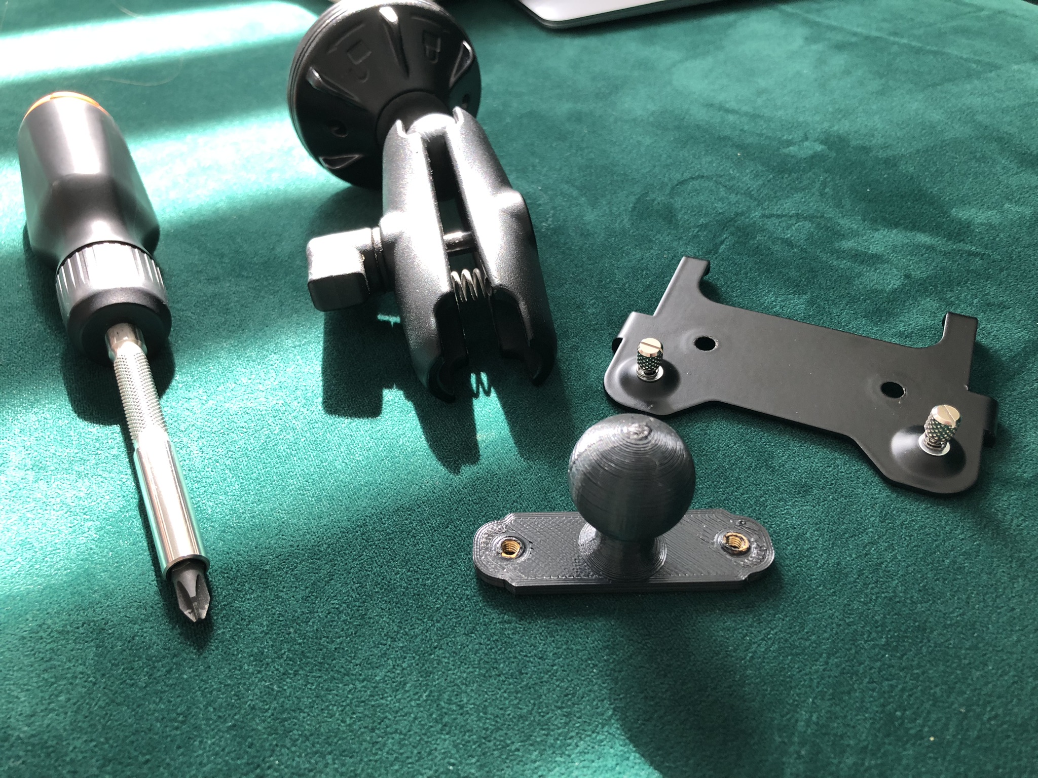 AIM Solo2 DL adapter for Ram Mount by Ravi | Download free STL model ...