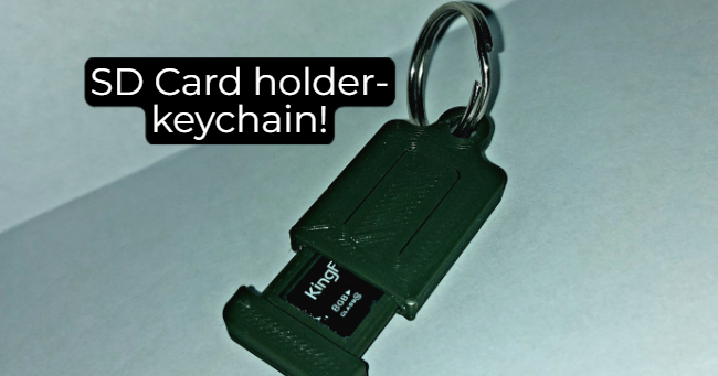 Minimalistic SD-Card Holder-Keychain by Johnisthabigboss | Download ...