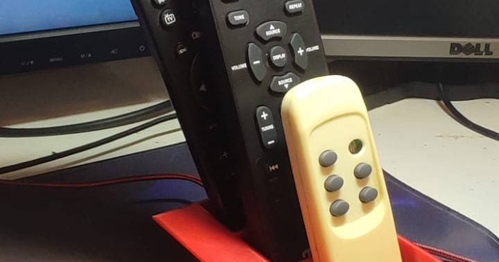 Remote holder with a clean design by lil_steini | Download free STL ...