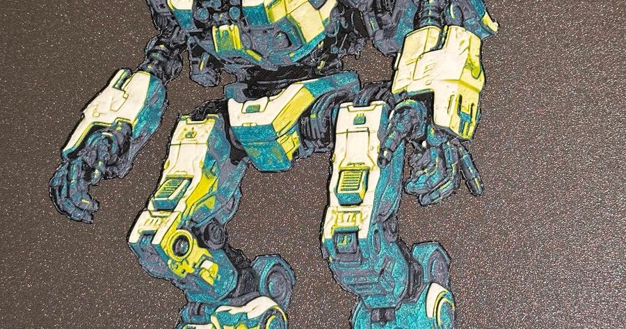 Cel-Shaded Light Mech Filament Painting by Steve from HueForge ...
