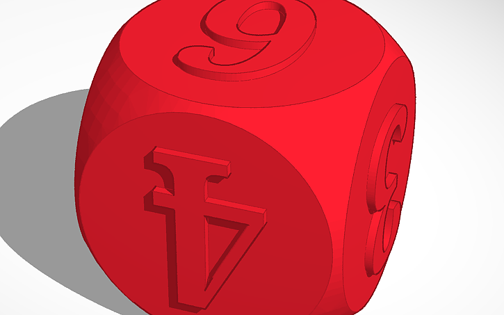 3D Dice with numbers. by 3DPrintingStudio | Download free STL model ...