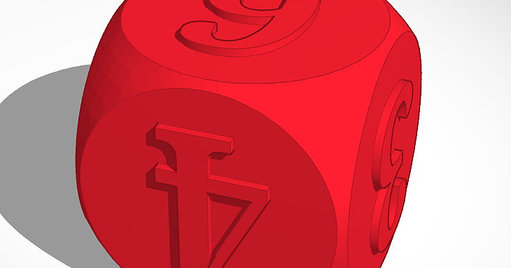 3D Dice with numbers. by 3DPrintingStudio | Download free STL model ...