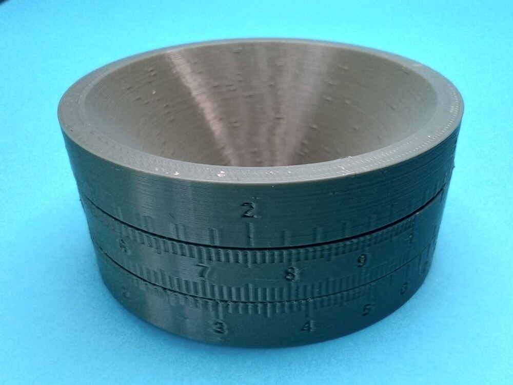 Cylindrical Slide Rule - remix by Stefan | Download free STL model ...