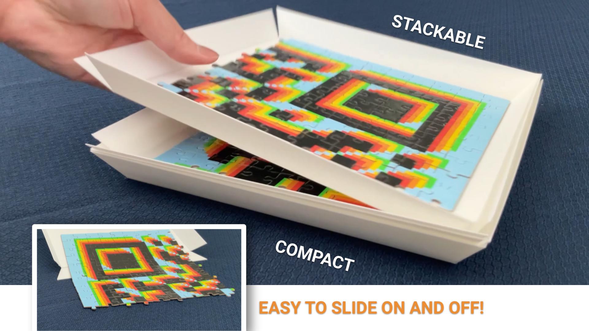 Slide On! Slide Off! Stackable Puzzle Trays by Spool Designs | Download ...
