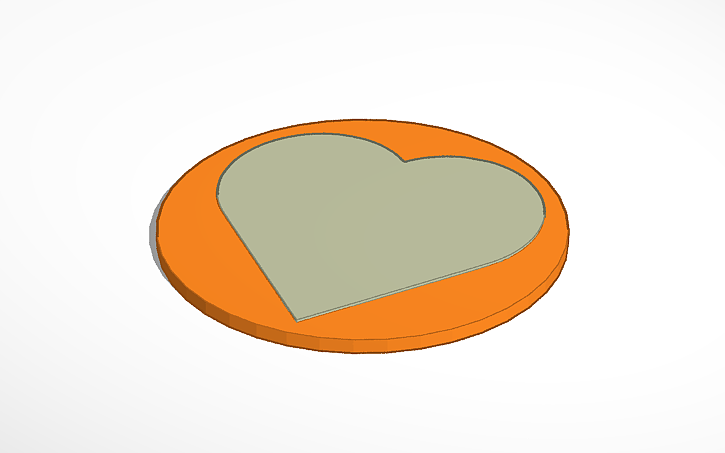 heart coaster by 3DPrintingStudio | Download free STL model ...