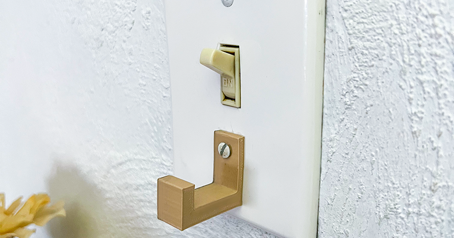 Light Switch Key Hook by Little Molloy | Download free STL model ...