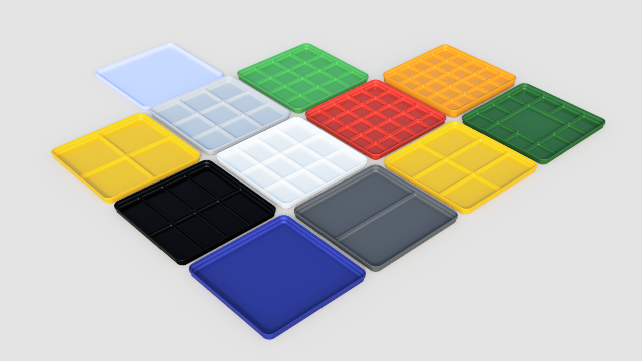 Stacking Tray Set - fully customizable (incl. Fusion360-file) by Mar ...
