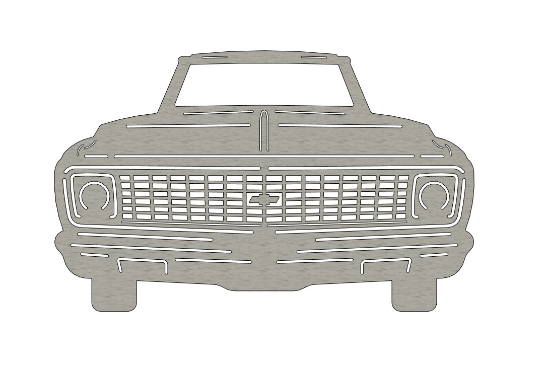 Chevy C10 Truck 1971-1972 Laser Cut Wall Plaque by DickF | Download ...