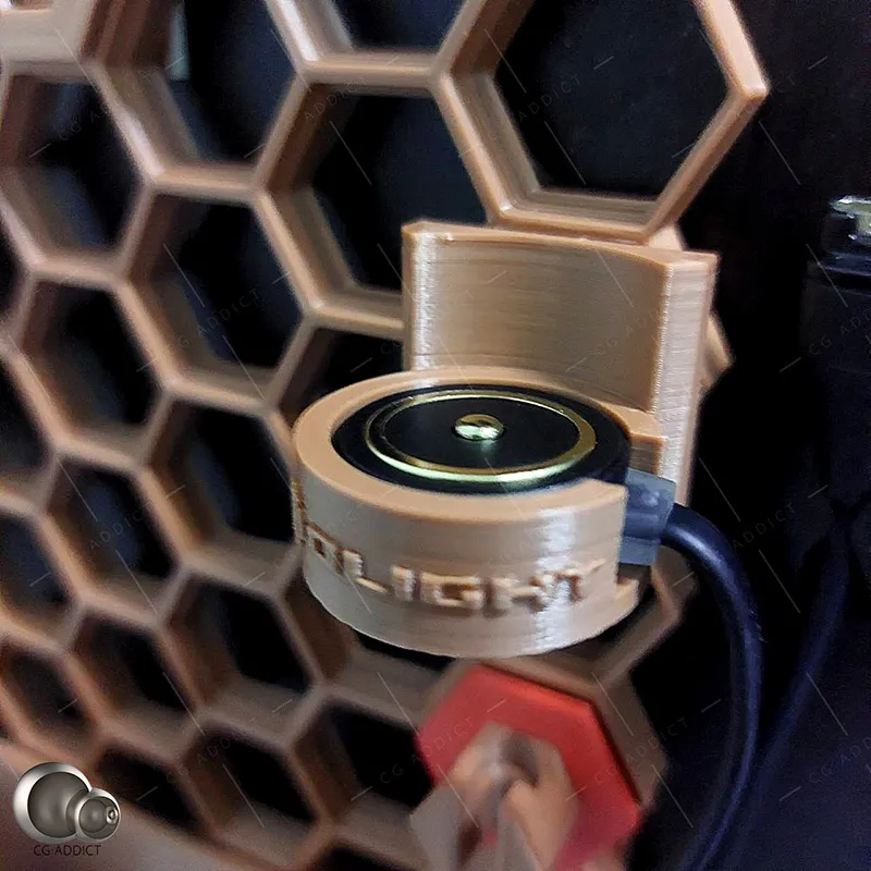 Olight charging dock for Honeycomb wall by CGaddict | Download free STL ...