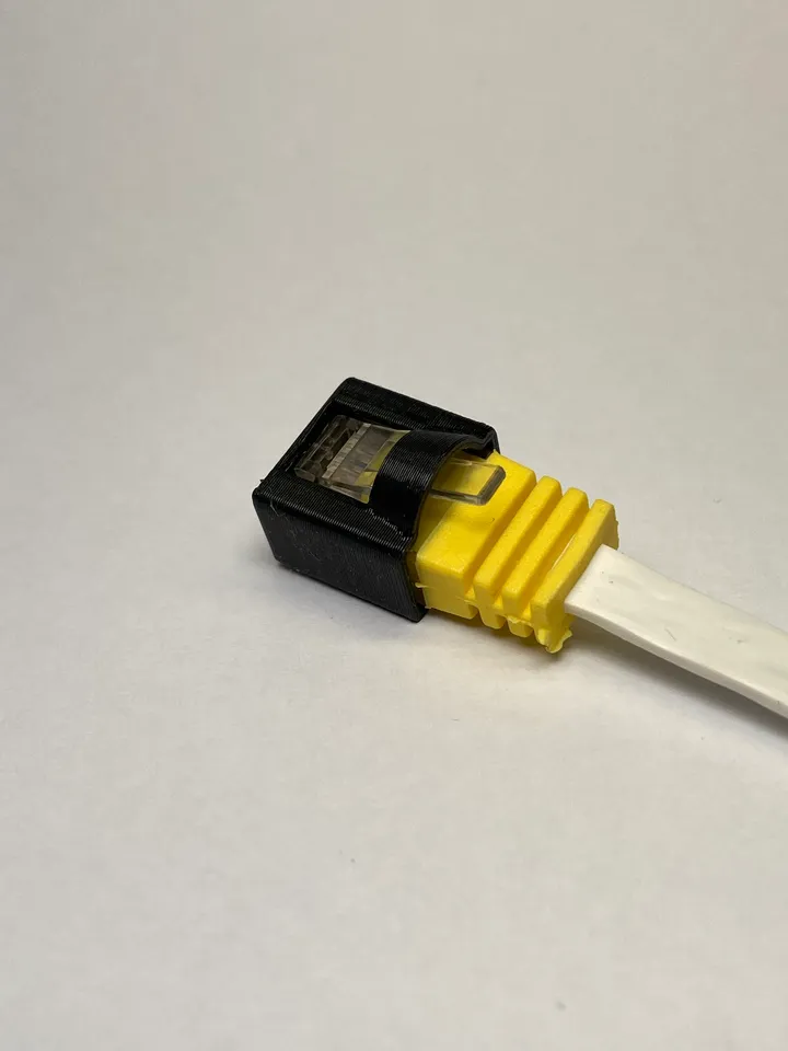 RJ45 Cable Protector v2 by Reini | Download free STL model | Printables.com