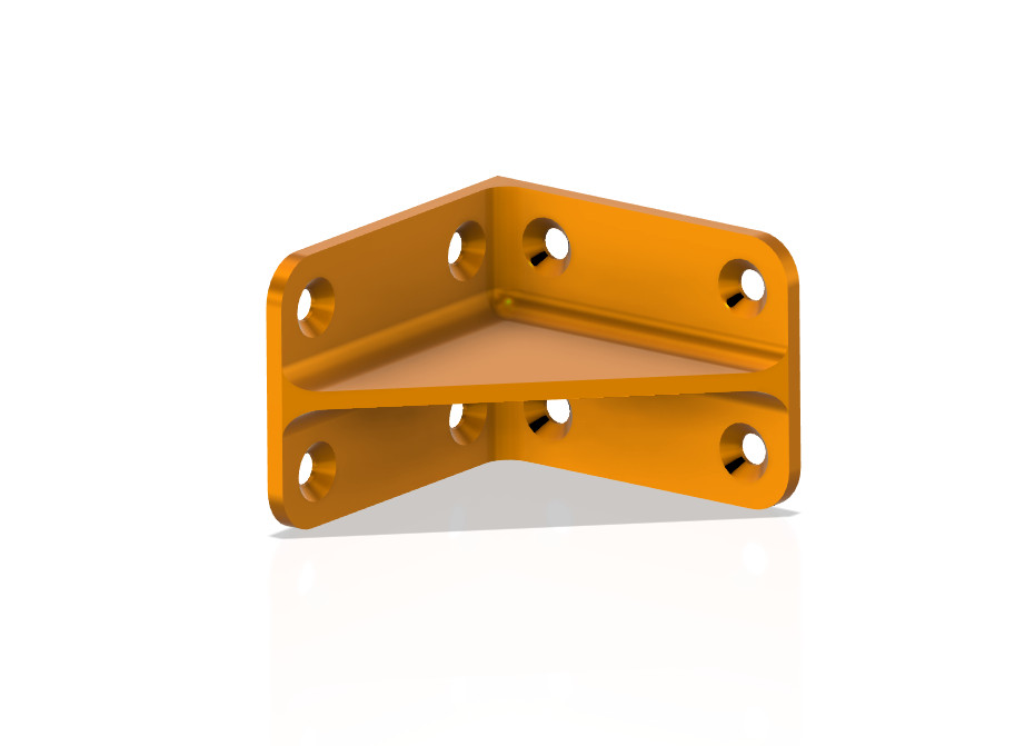 Corner Support Bracket with central Gusset - 2 sizes by DickF ...