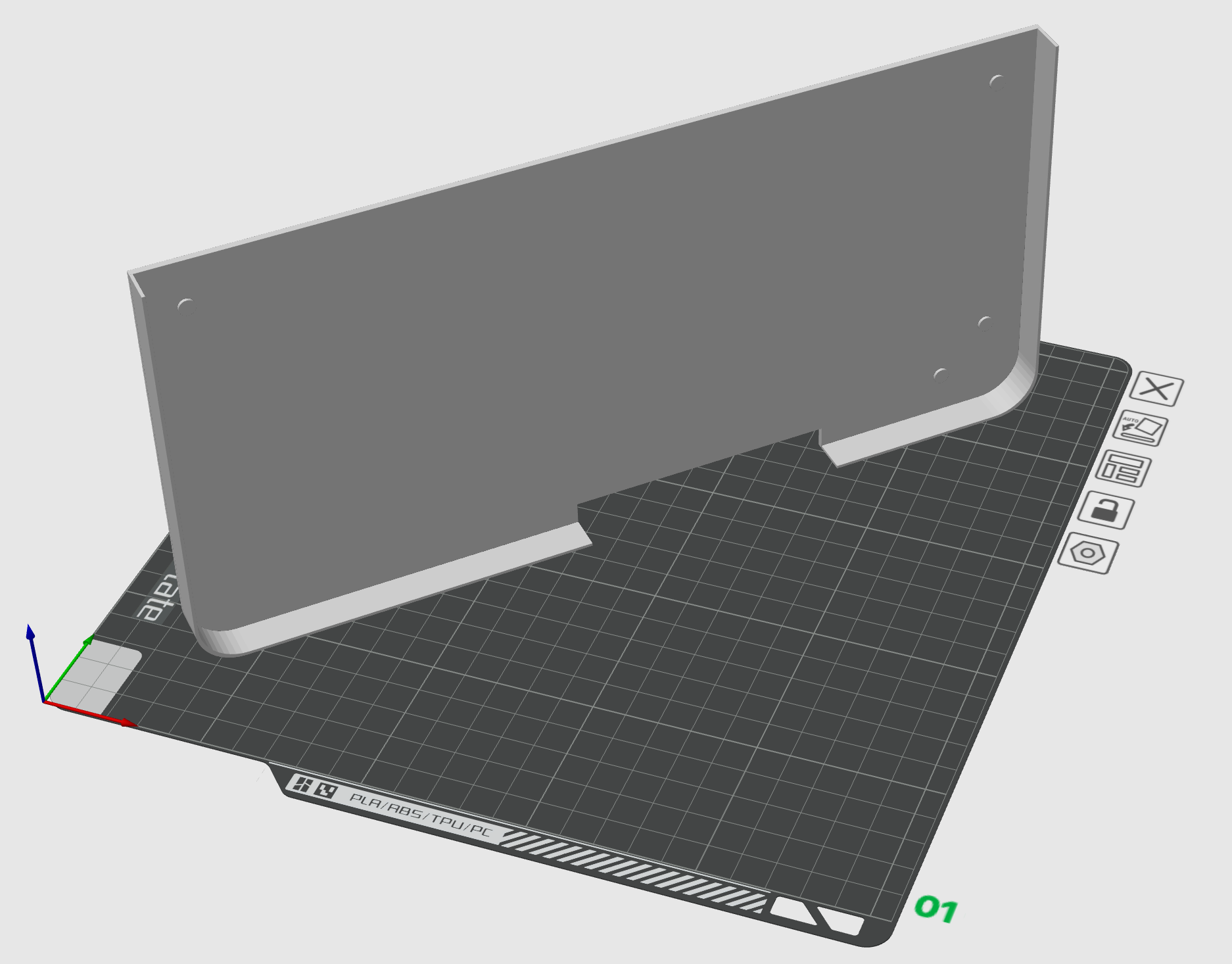 Print bed protection/dust cover for Bambu Lab P1P/X1C by Grzegorz ...