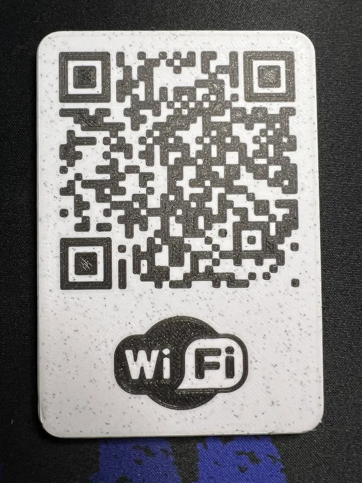 WiFi QR-Code Card (OpenSCAD) by Dmytro | Download free STL model ...