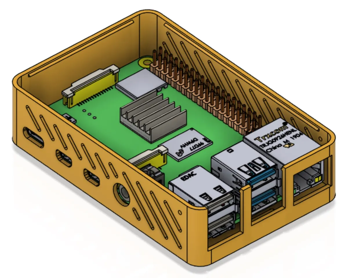Raspberry Pi fan case for 4B by jeepers01 | Download free STL model ...