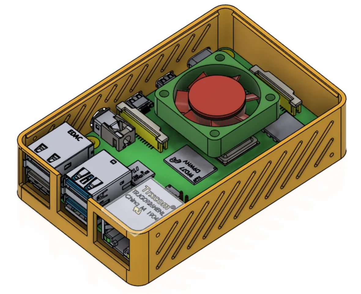 Raspberry Pi fan case for 4B by jeepers01 | Download free STL model ...