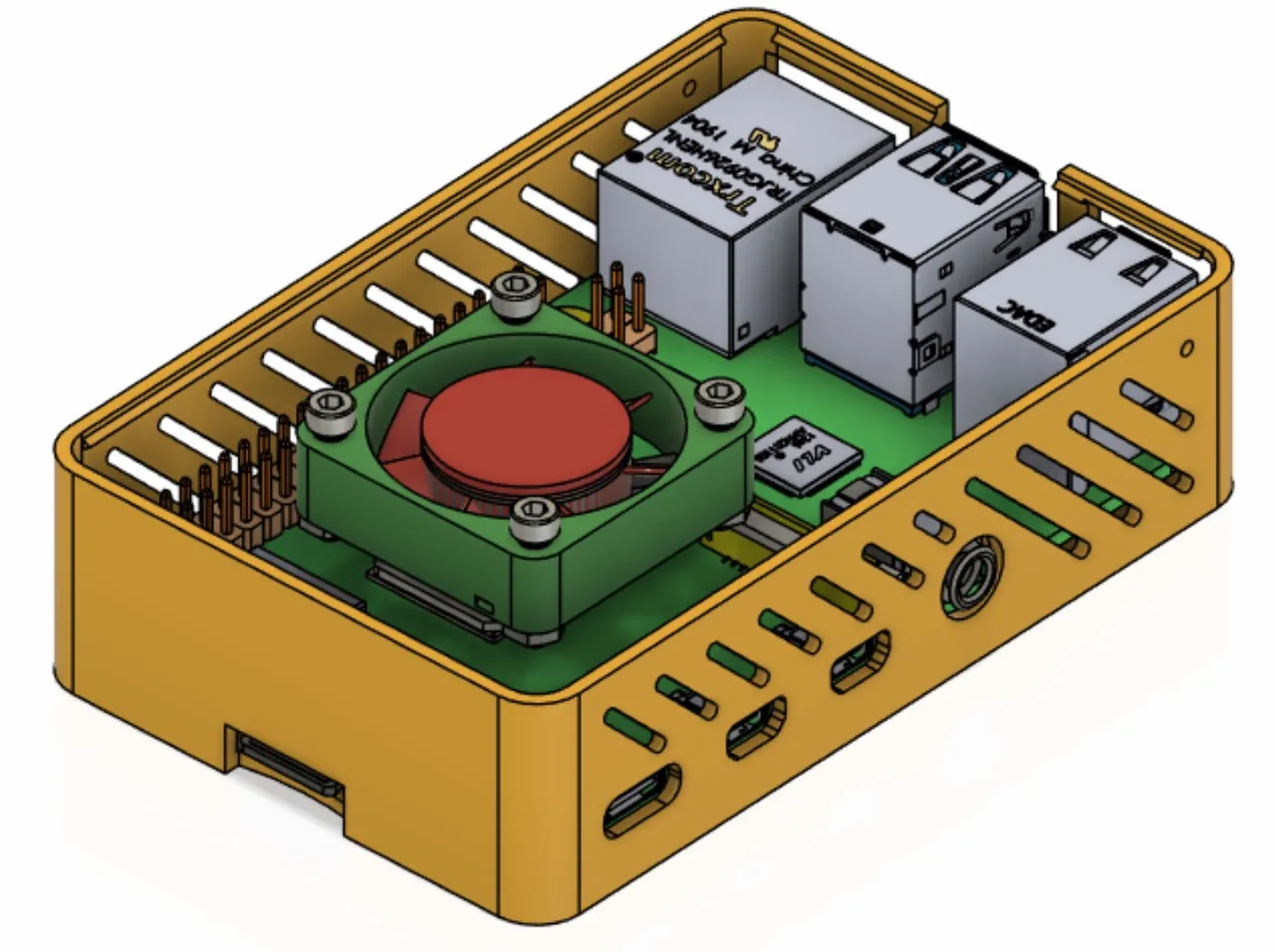 Raspberry Pi fan case for 4B by jeepers01 | Download free STL model ...