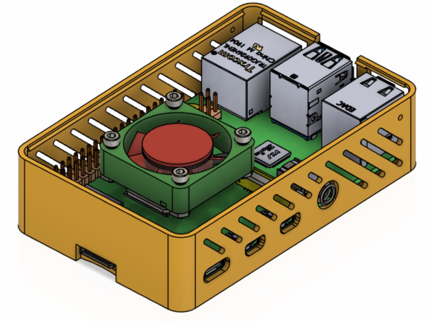 Raspberry Pi fan case for 4B by jeepers01 | Download free STL model ...