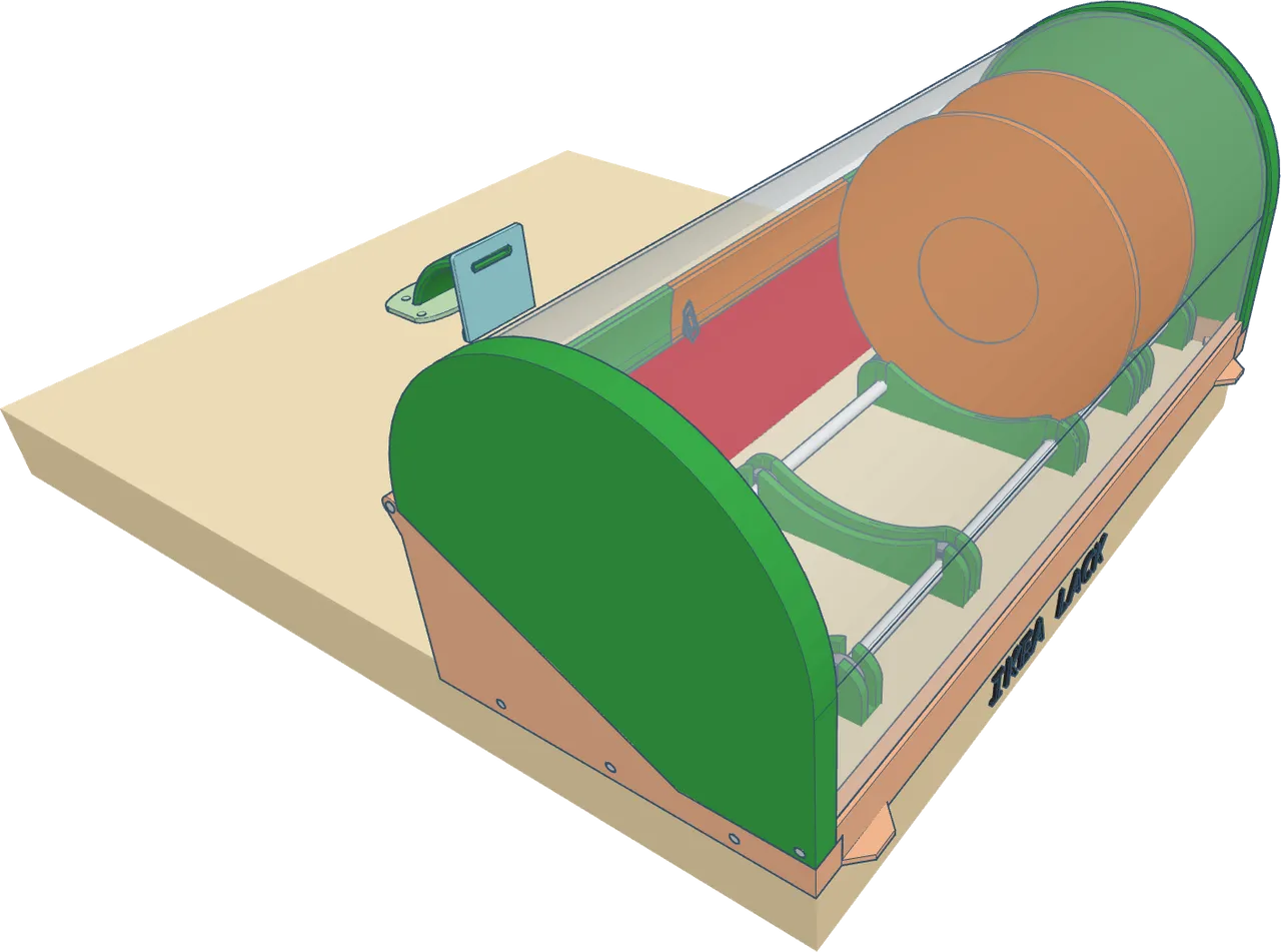 USR - MK2 - Universal Spool Rail, spool box, filament garage & more ...