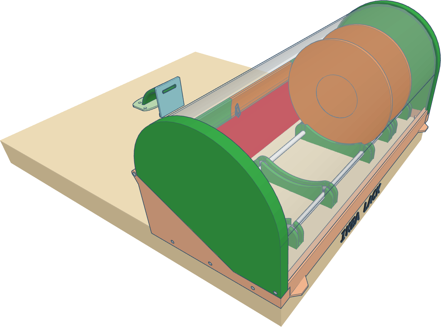 USR - MK2 - Universal Spool Rail, spool box, filament garage & more ...
