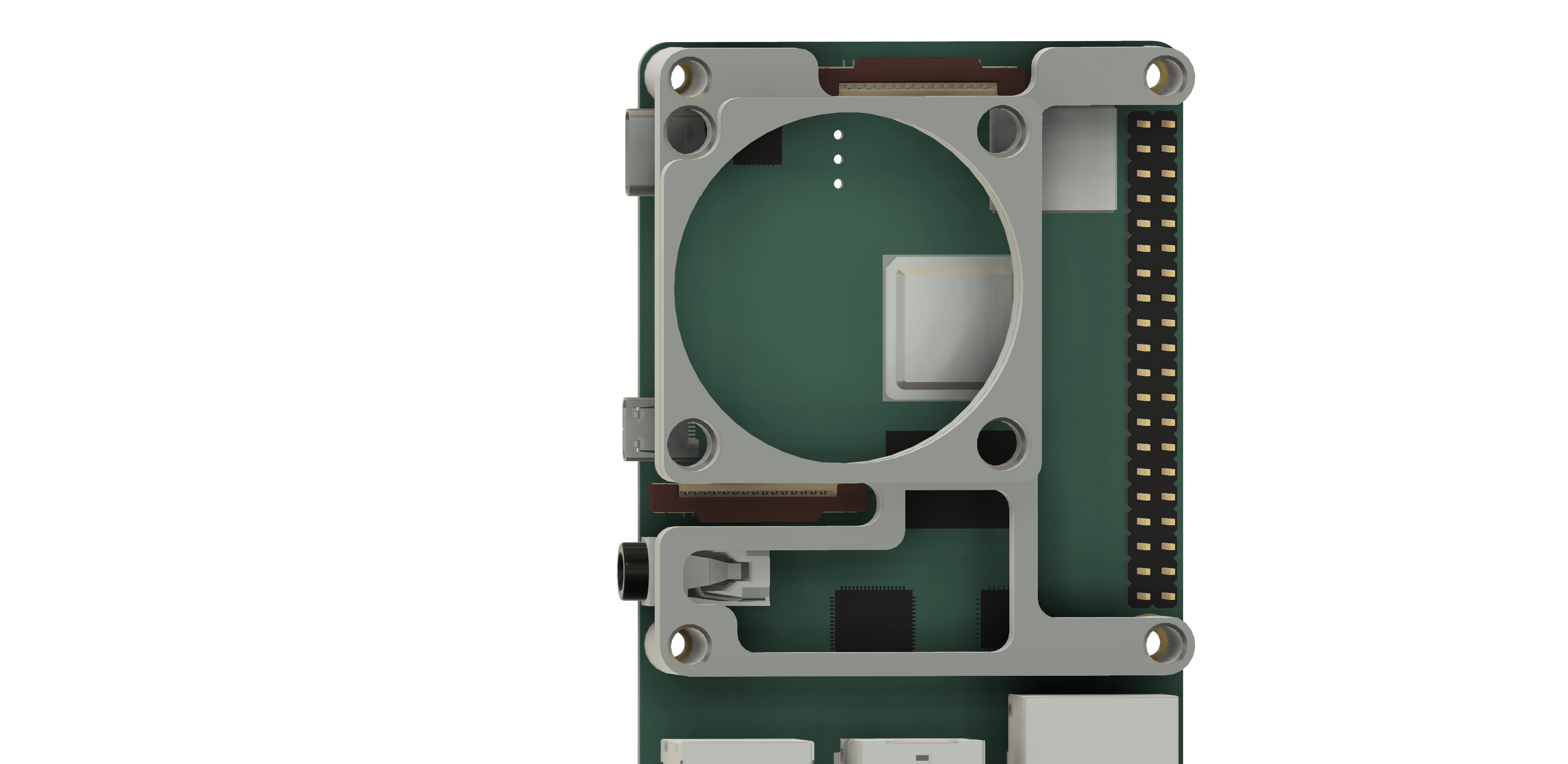 RasPi 4010 Cooling Fan mount - LDO Input shaper board compatible! von ...