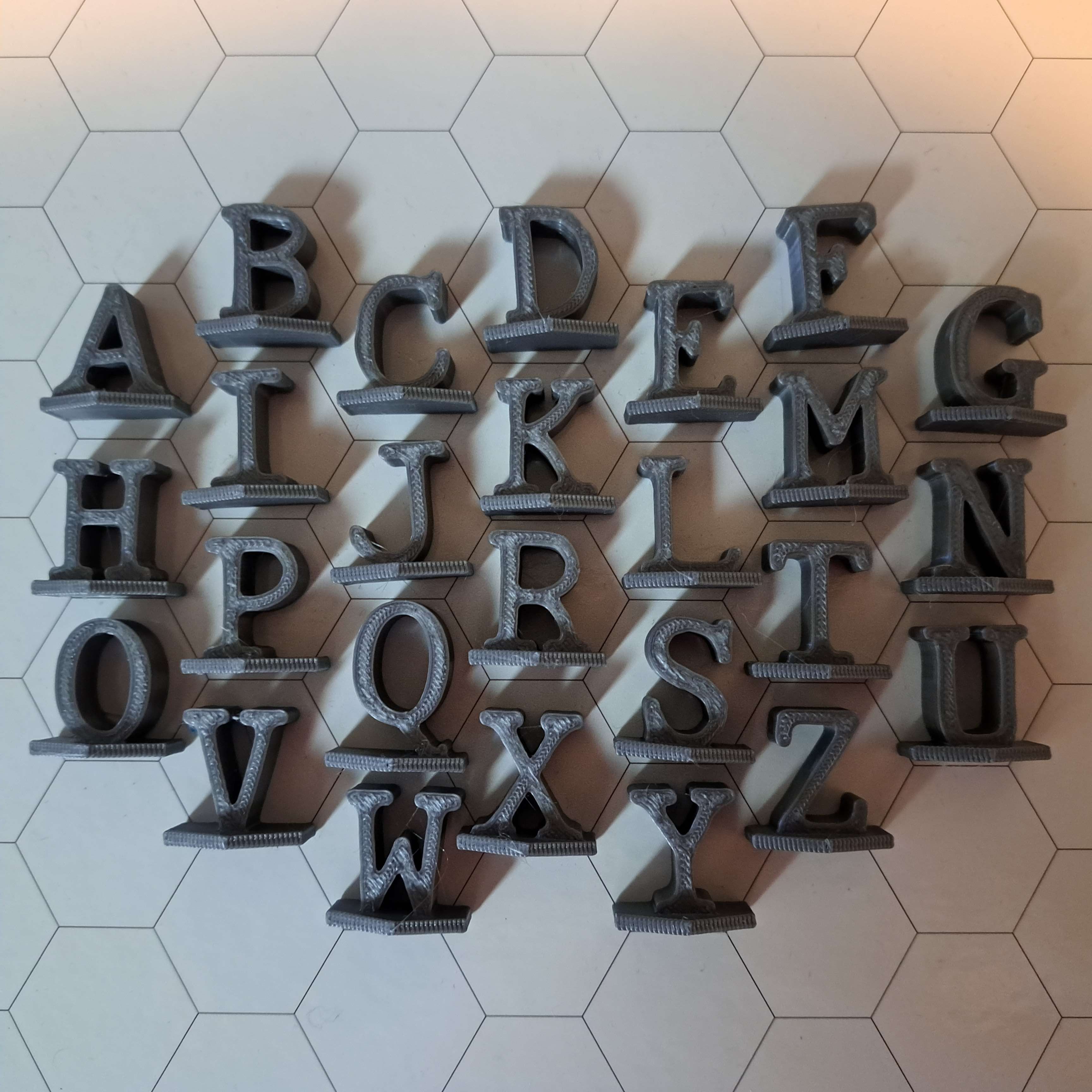 Generic Alphabet Minis by Hydromecha | Download free STL model ...