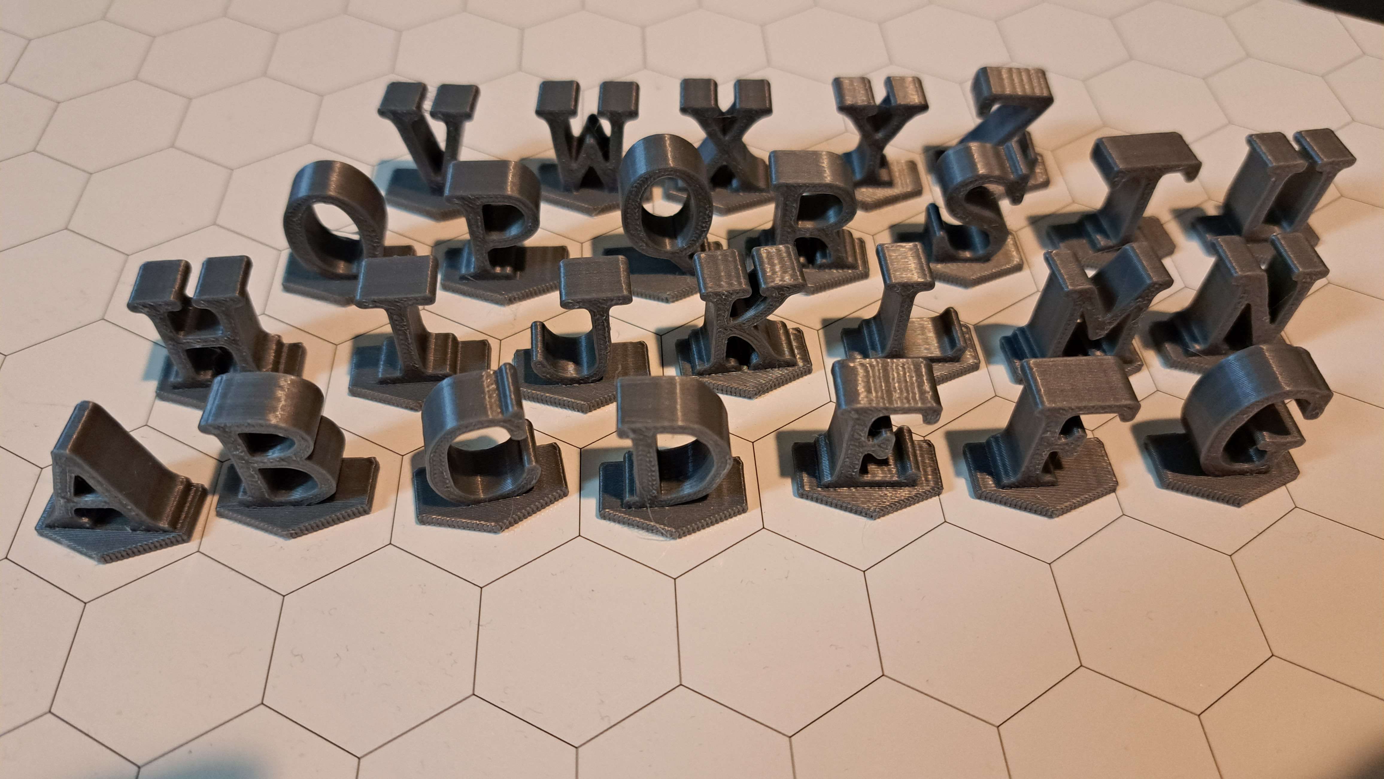 Generic Alphabet Minis by Hydromecha | Download free STL model ...