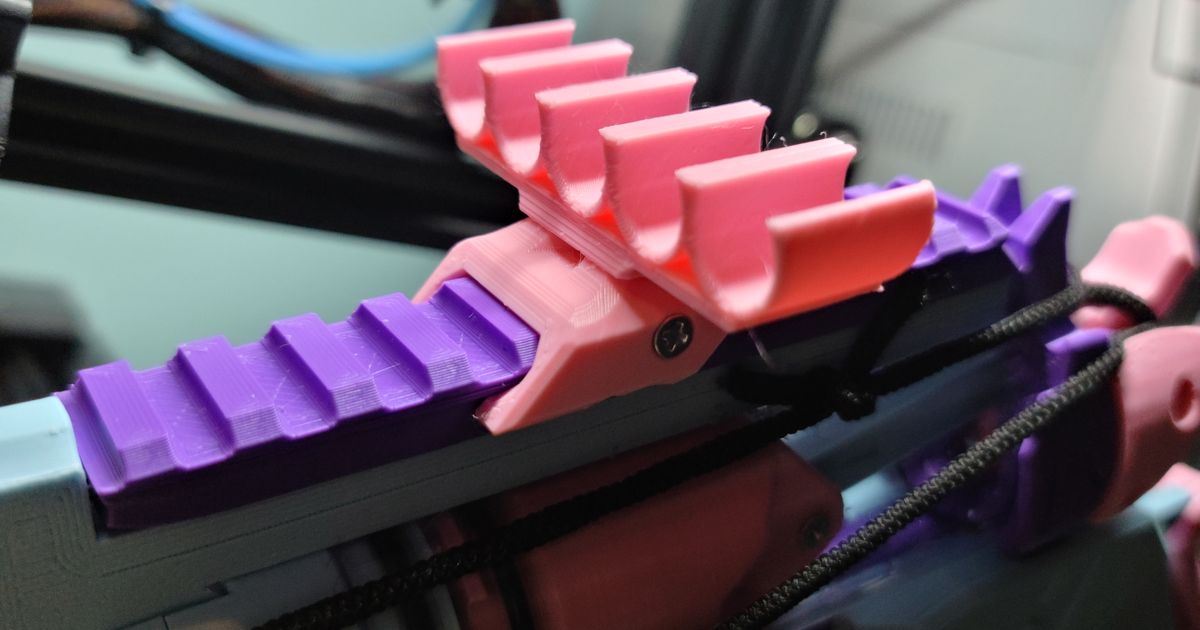 Nerf Dart Rail Holder by Bret Cook | Download free STL model ...