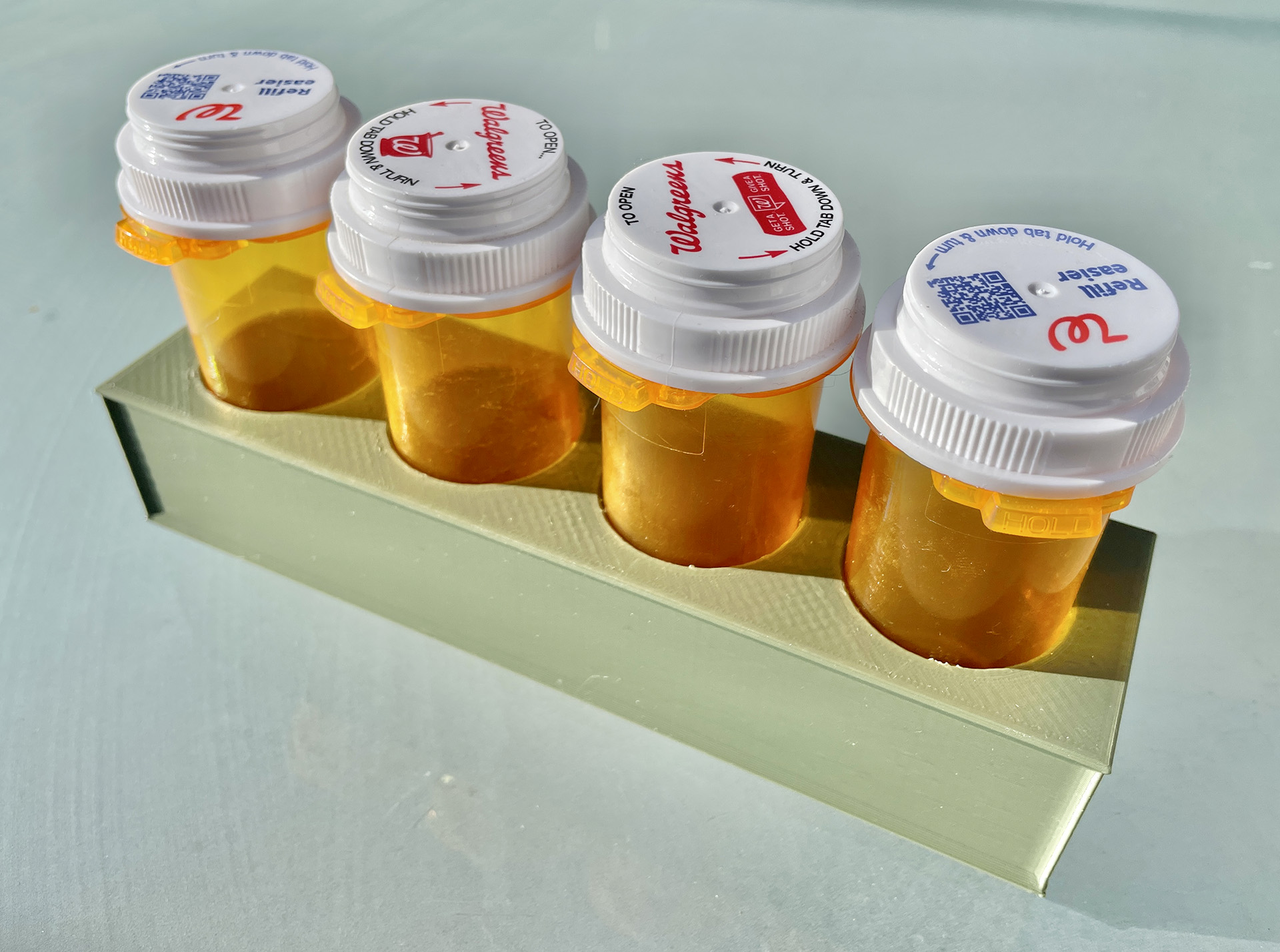 Prescription pill bottle rack (2 sizes) by Dennis M | Download free STL ...