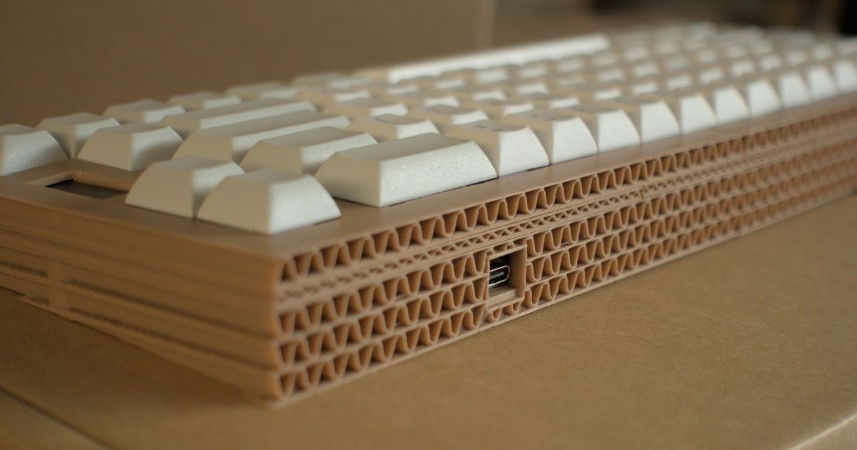 Cardboard Mechanical Keyboard od autora sperm | Stáhněte si zdarma STL ...