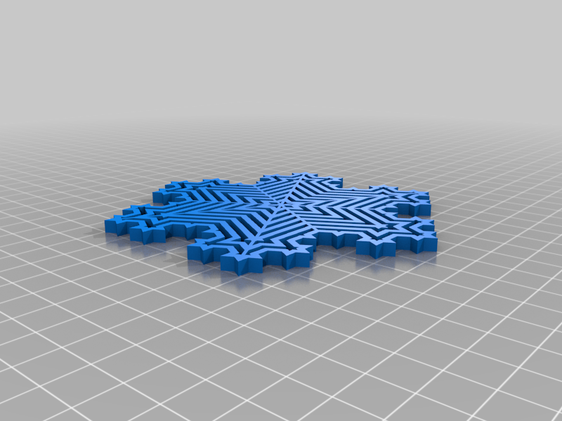 Koch Snowflake Ornament and/or coaster by Maeshmaker | Download free ...