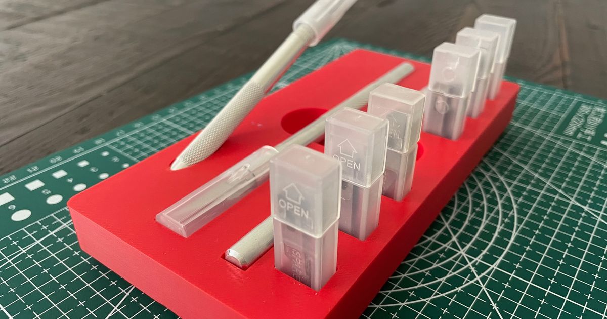 Gridfinity Scapel Tray by Ov4l8alls | Download free STL model ...