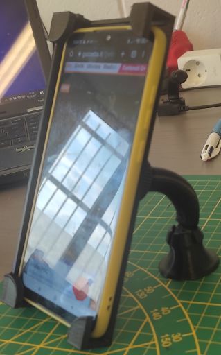 table cell phone holder by jacknife1962 | Download free STL model ...