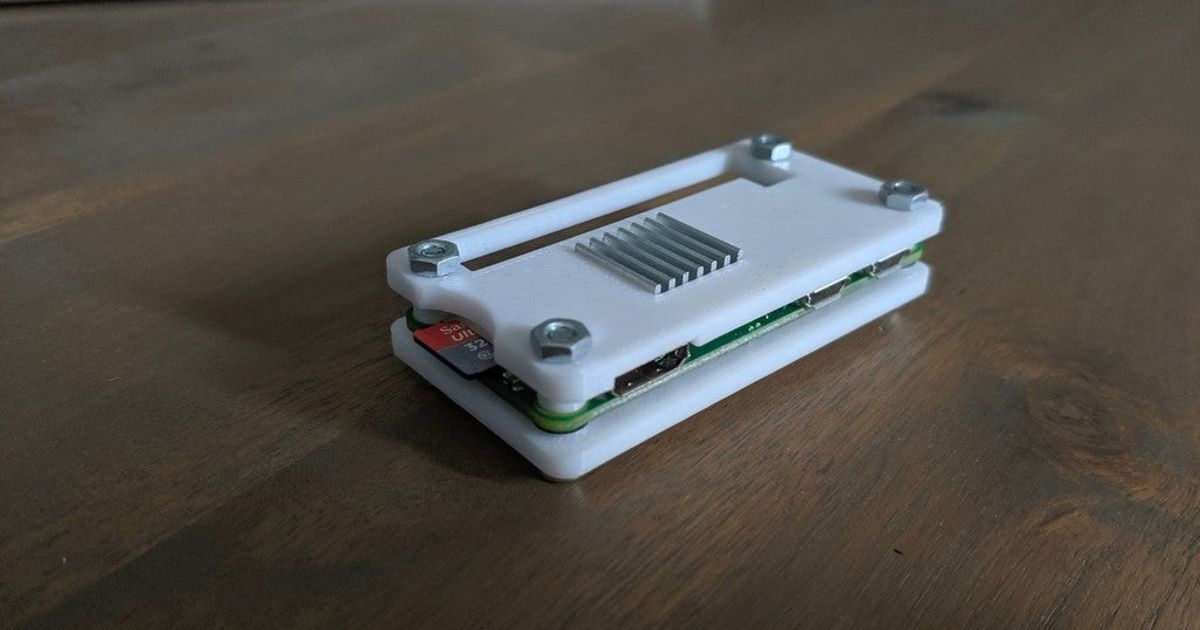 Customized Minimalistic Pi Zero Case by padigree | Download free STL ...