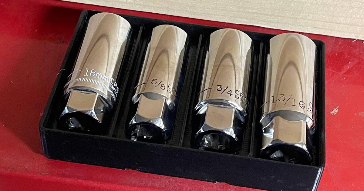 Gridfinity Craftsman Spark Plug Sockets by HamburgerSandwich | Download ...