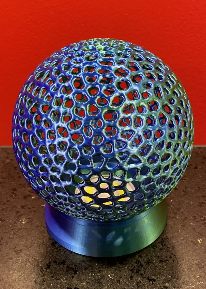 Sphere Lamp - Voronoi by Padu | Download free STL model | Printables.com