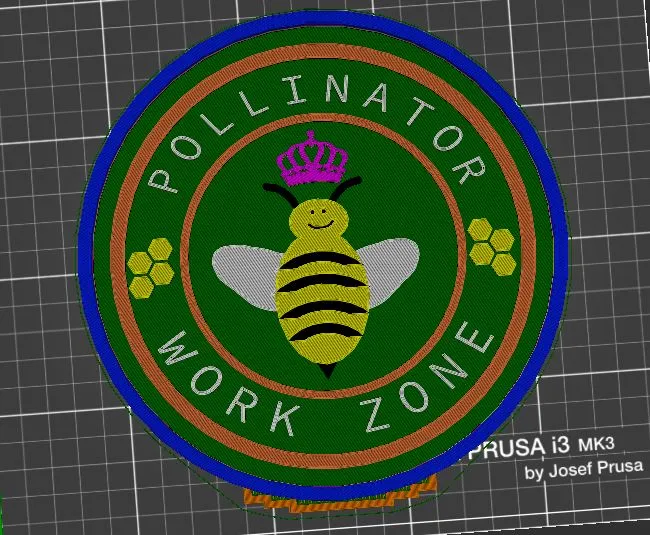 Bee Pollinator Work Zone Backyard Sign Post Stake for Gardeners by ...