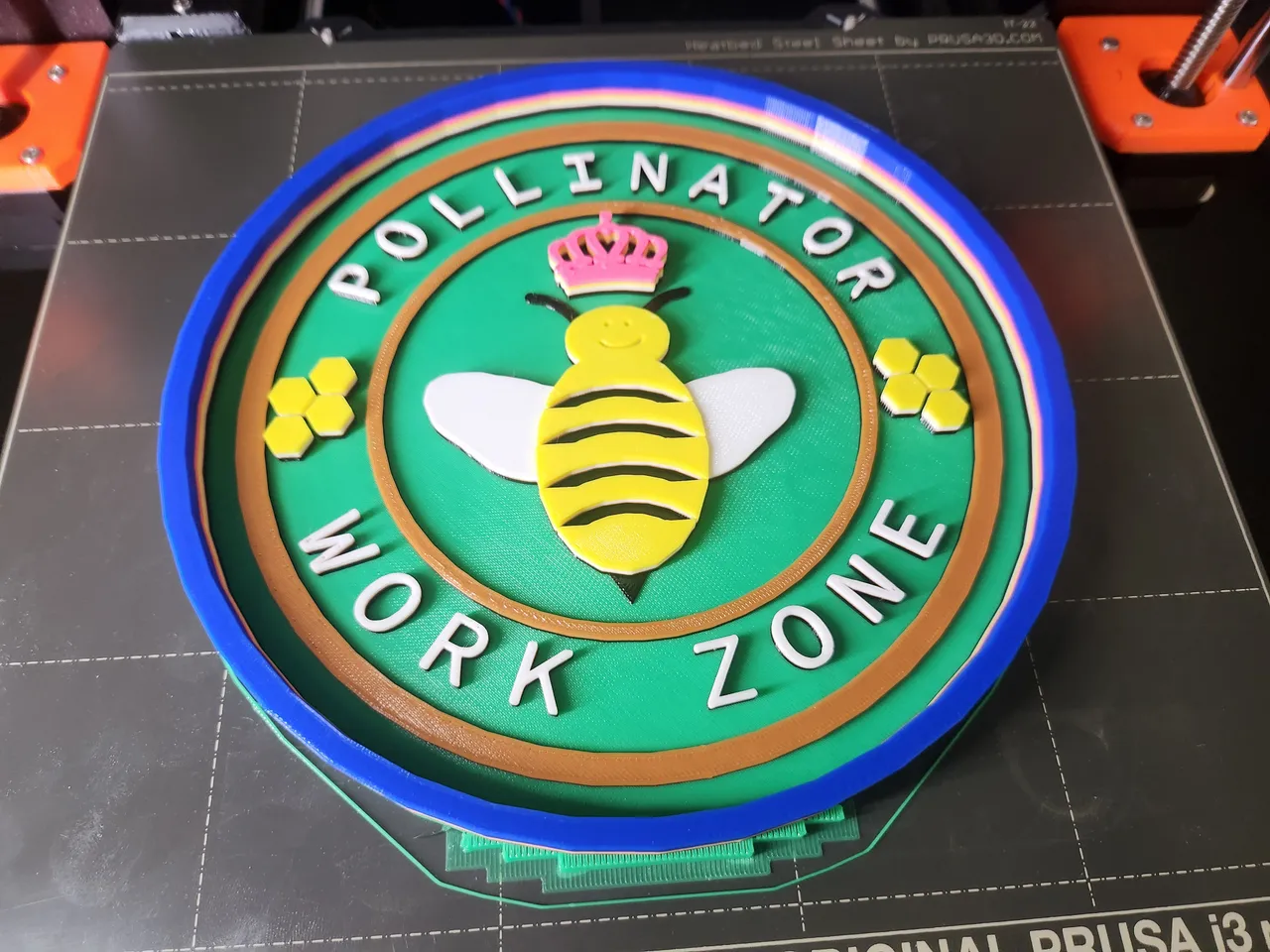 Bee Pollinator Work Zone Backyard Sign Post Stake for Gardeners by ...