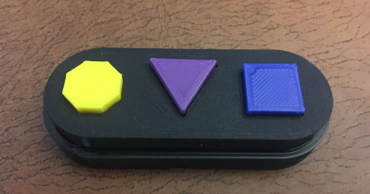 Button panel for 6mm tactile buttons by Emmett Pickerel | Download free ...