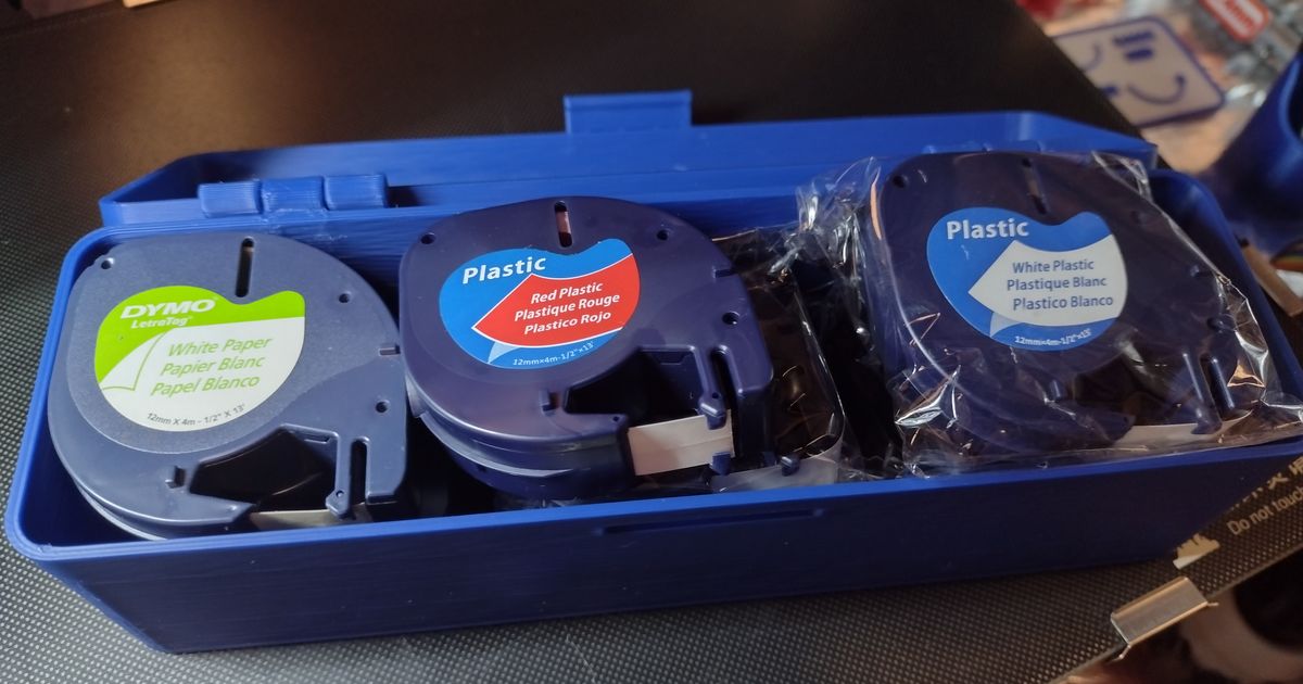 Dymo LetraTag Label Cartridge Storage Box by southbaygsr | Download ...