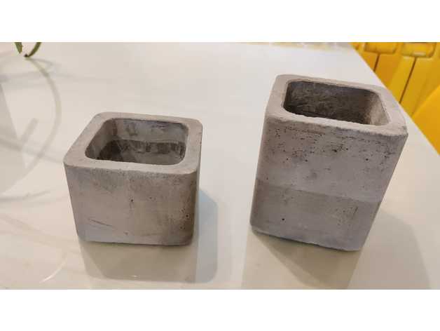 Concrete pot mold by Carlos Arroyo | Download free STL model ...