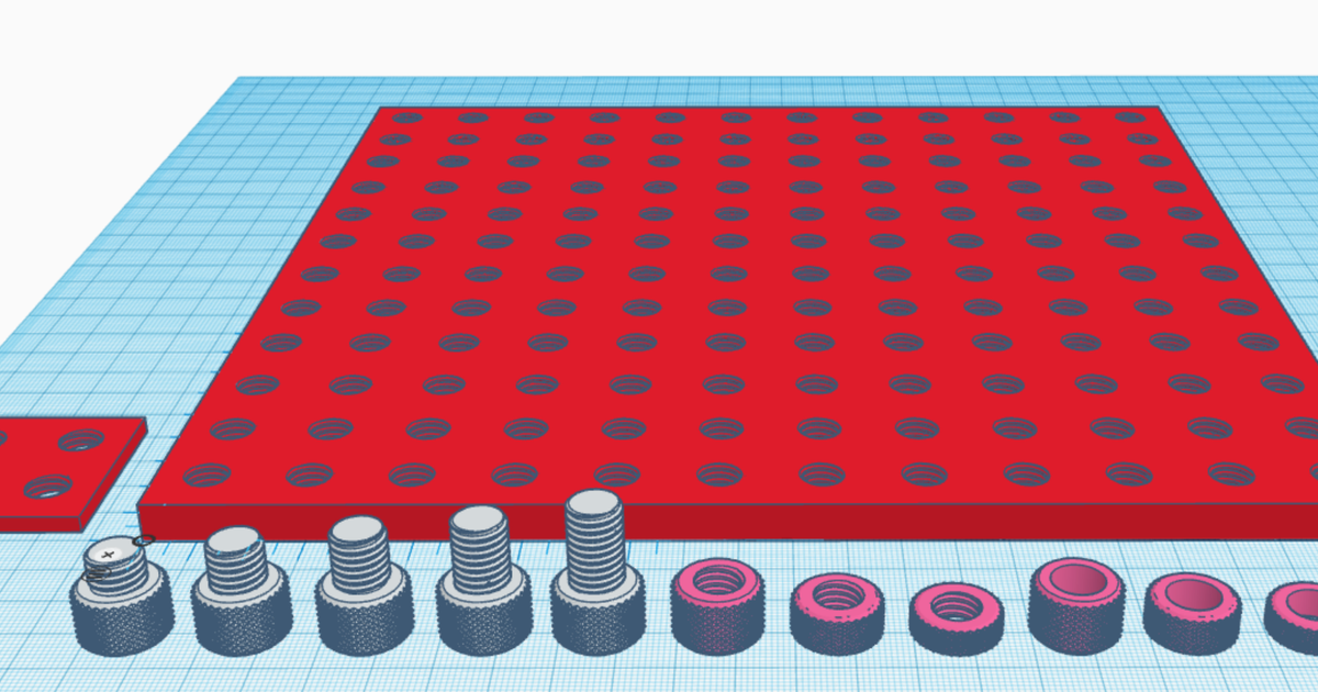 Threaded Board by rene hellemons | Download free STL model | Printables.com