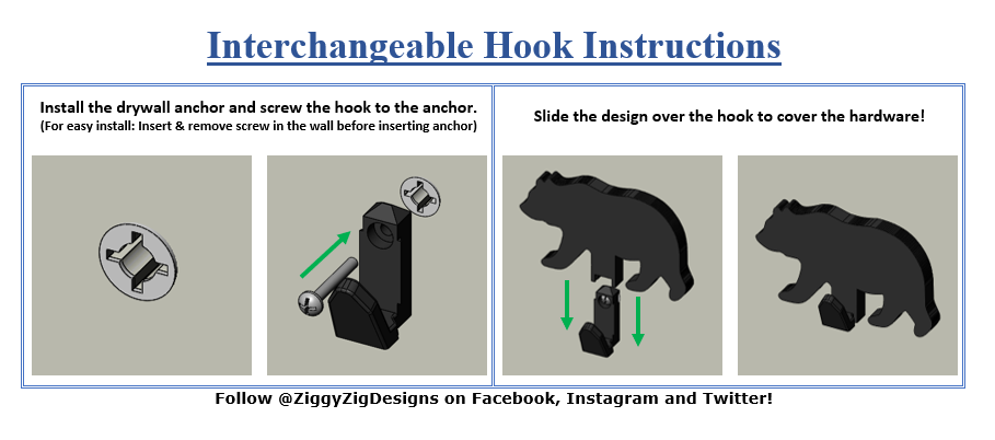Fox Coat Hook by Ziggy | Download free STL model | Printables.com