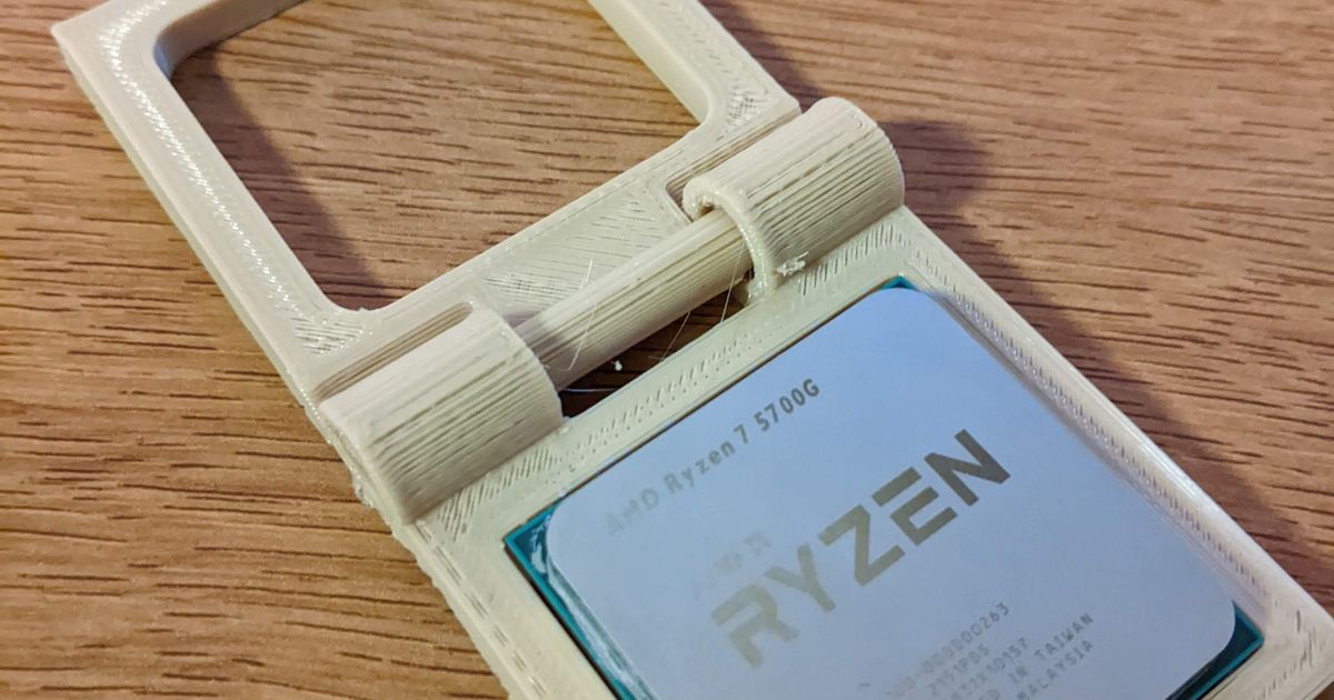 AMD Ryzen AM4 CPU clamshell case by NotQuiteApex | Download free STL ...