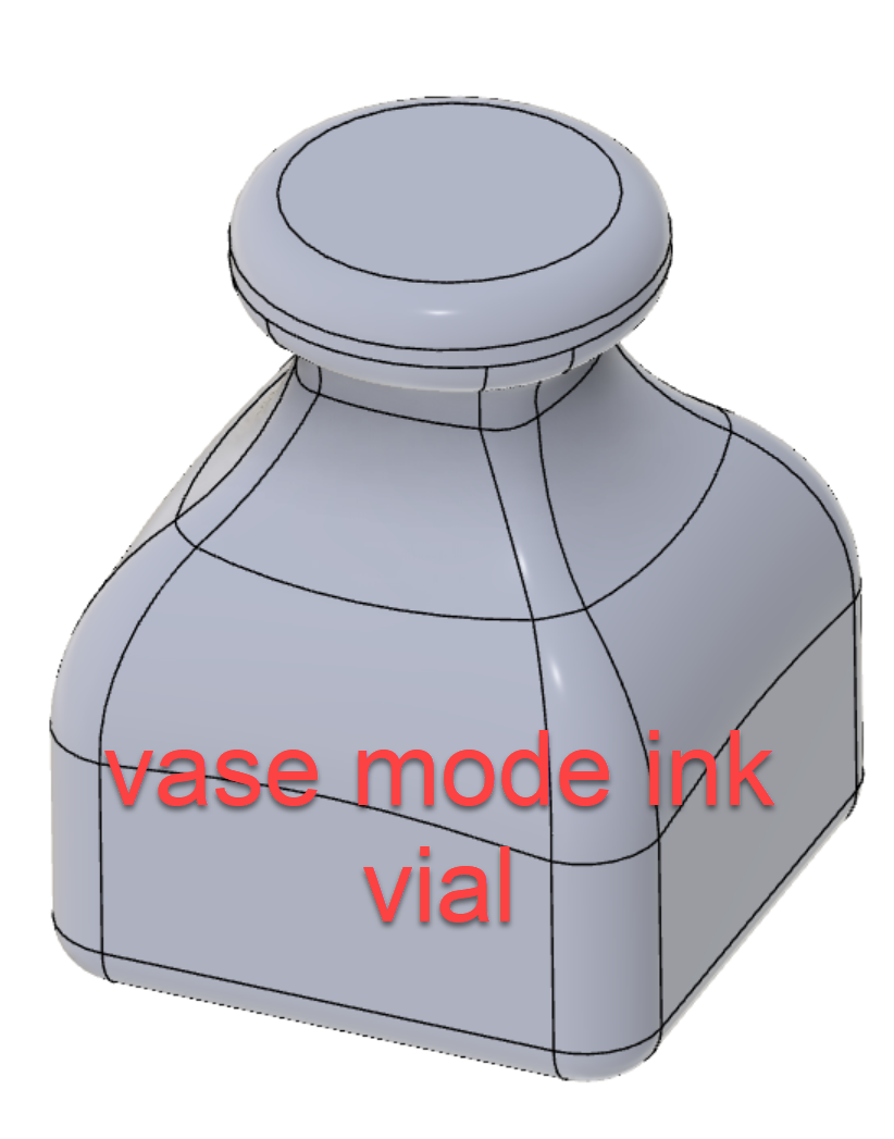 vase mode ink vial by carter hurdman | Download free STL model ...