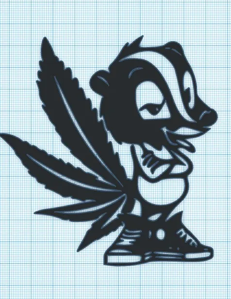 SKUNK WEED - WALL ART by Ogama Industries | Download free STL model ...