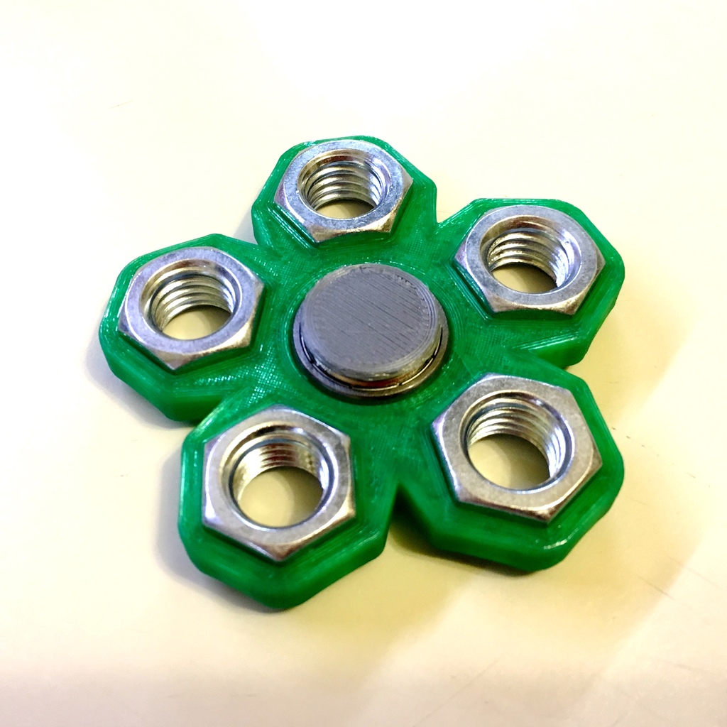 1/2" Nut Fidget Spinners by Jason ate Paint | Download free STL model ...