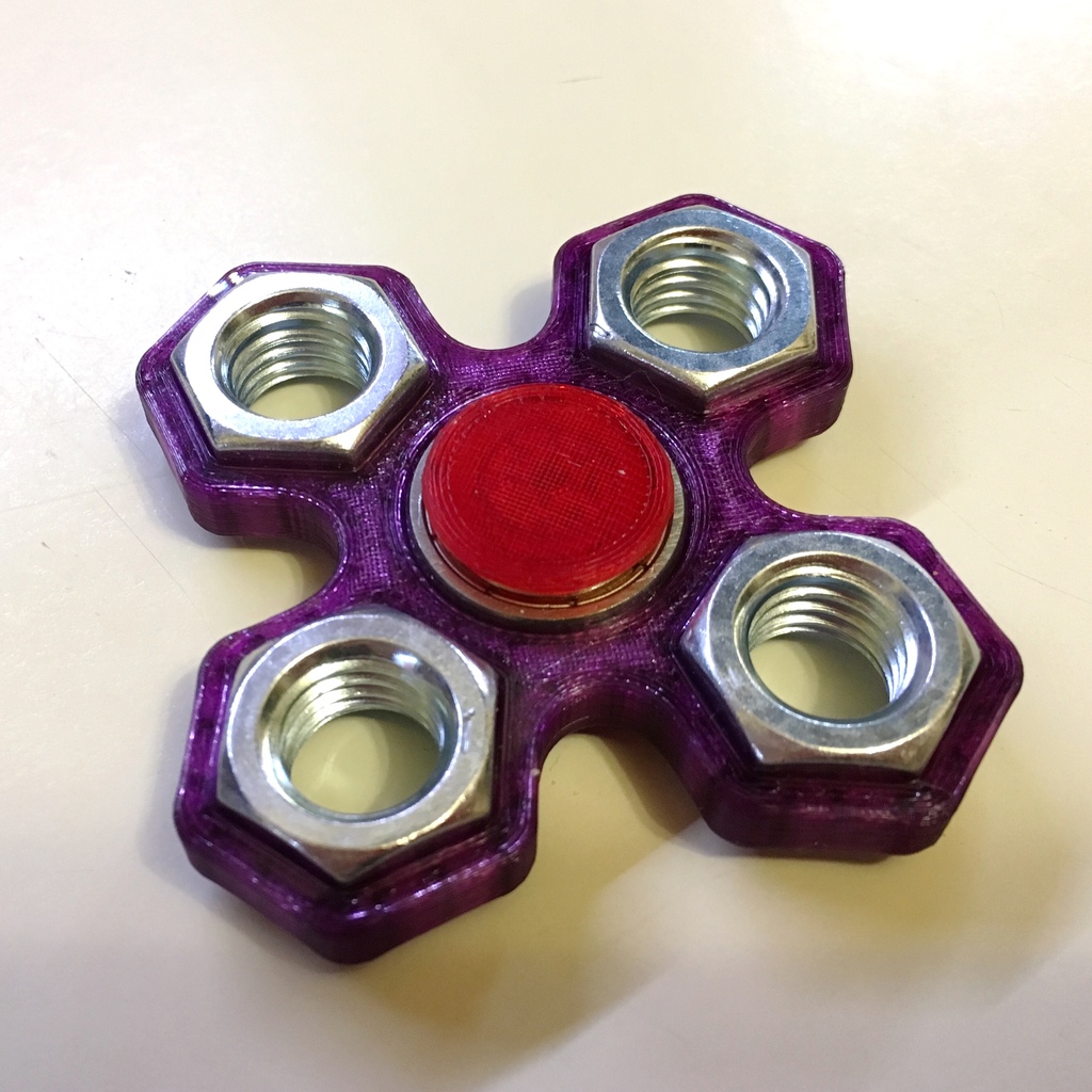 1/2" Nut Fidget Spinners by Jason ate Paint | Download free STL model ...