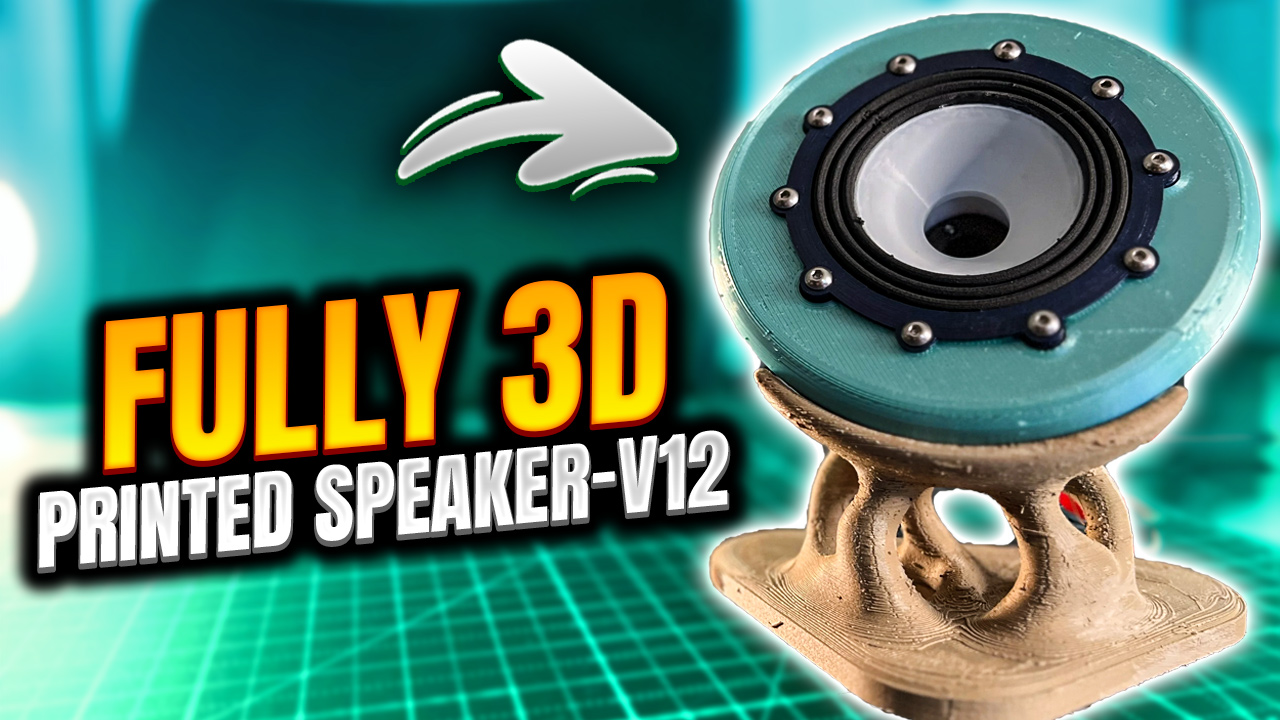 3D Printed Speaker v12 by ElectricOasis | Download free STL model ...